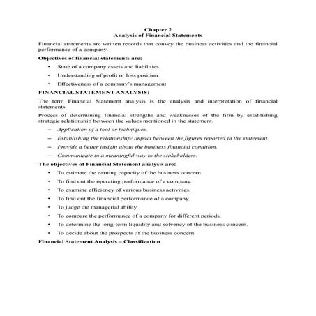 MCA Unit 2 Theory.docx- financial statement Analysis | PDF
