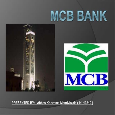 Mcb bank | PPTX