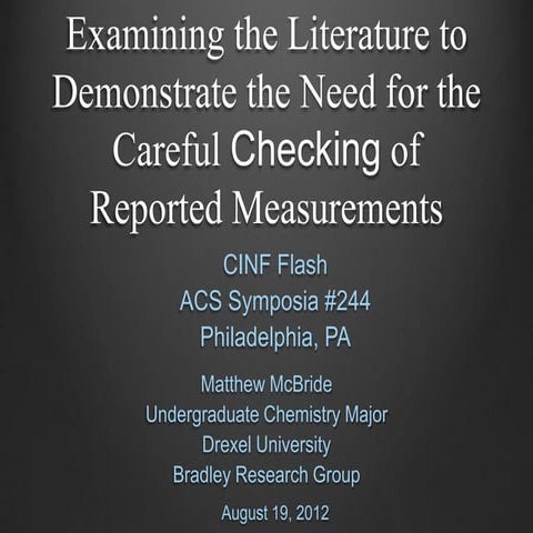 ACS 2012 Flashtalk | PPTX