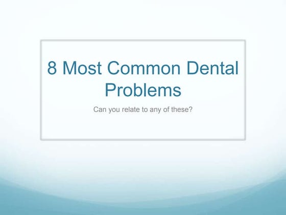 Common mistakes that occurs teeth problems | PPT