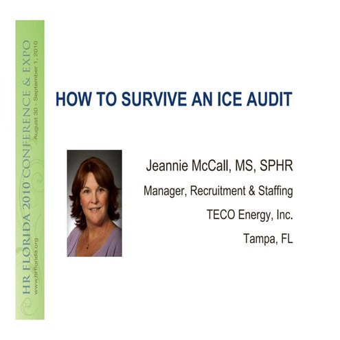 McCall - How to Survive an ICE Audit | PDF