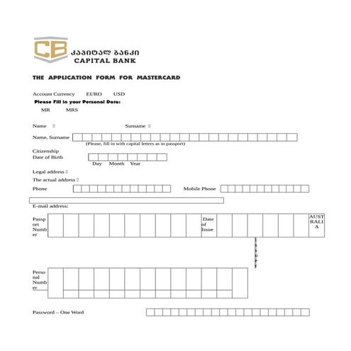 Mc+card+application+form+(blank+copy) | DOC