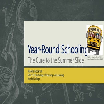 Year Round School Persuasive Essay | PDF