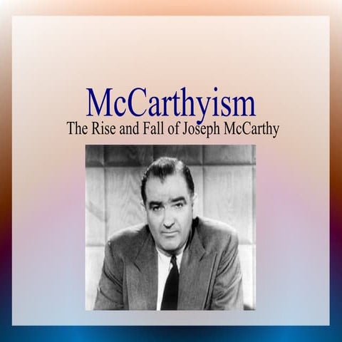 McCarthyism Political Cartoons | PPTX