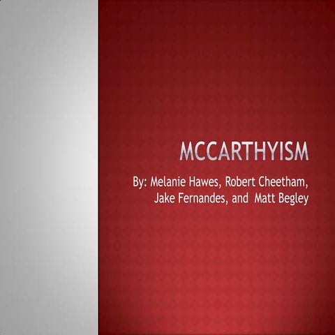 McCarthyism | PPT