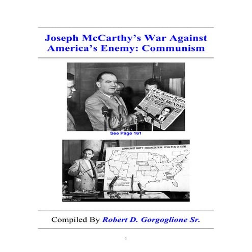 Mccarthys war against communism | PDF