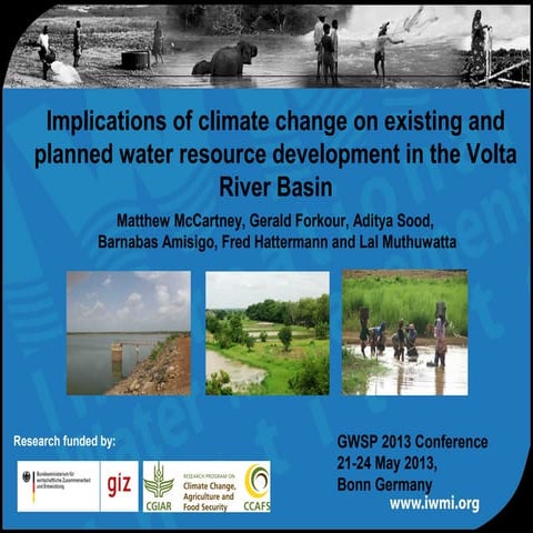 Implications of climate change on existing and planned water resource ...