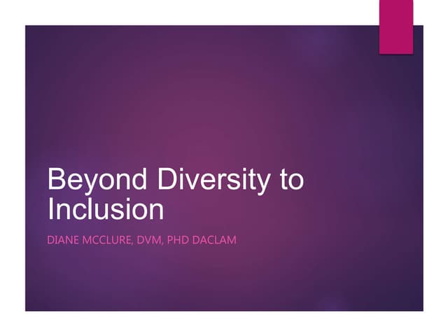 Diversity & Inclusion in the Workplace | PPTX