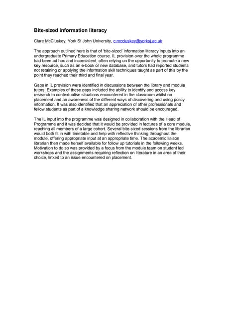 Smith - Did you know? Marketing information literacy (poster) | PDF