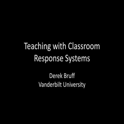 Teaching Mathematics with Classroom Response Systems | PPTX