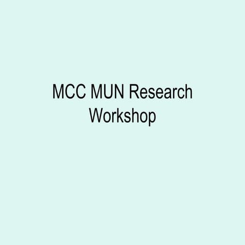 MUN Policy Aid | PPT