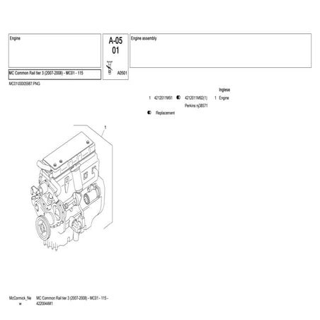 Mc cormick mc common rail tier 3 (2007 2008) - mc01 - 115 tractor ...