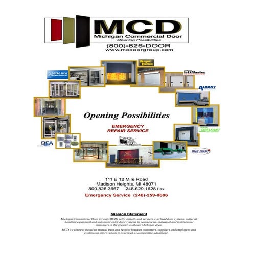 Mcd product and service information | PDF
