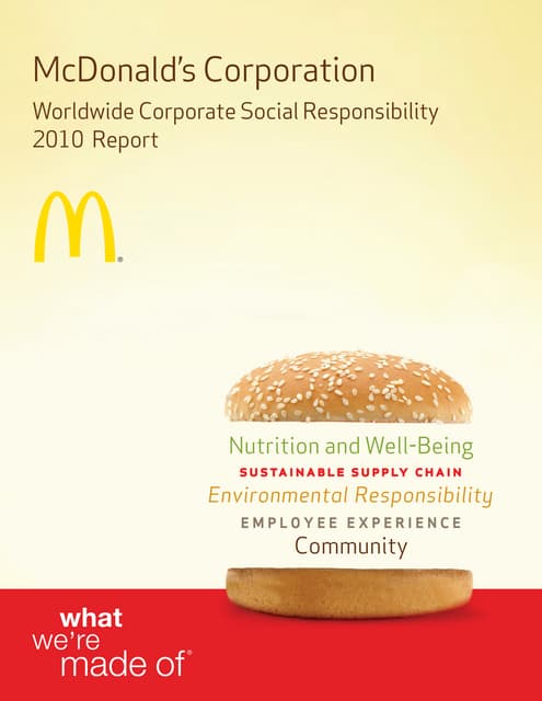 PR Activities of Mc.Donald’s | PPTX | Marketing and Advertising | Business