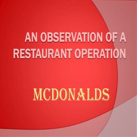 Mcdonalds ;) | PPTX