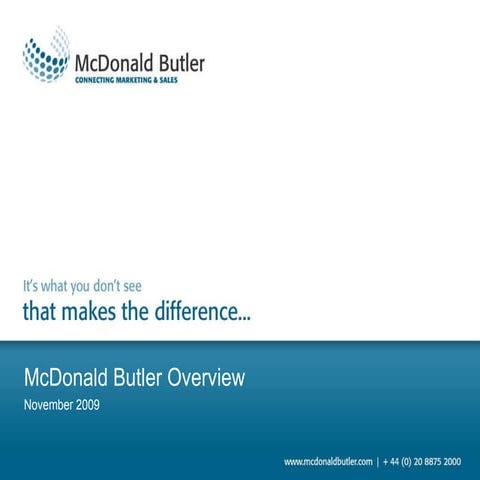 Mc Donald Butler Overview | PPT | Business Administration | Business