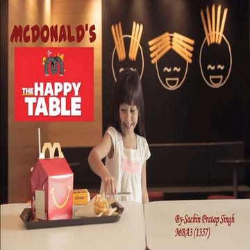 Mcdonald's: The happy table | PPTX