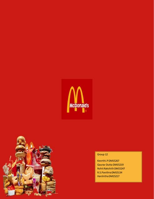 Information system used in mcdonalds | PDF