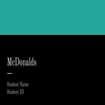 Sample Assignment on McDonalds by OnlineAssignmentsHelp | PPTX