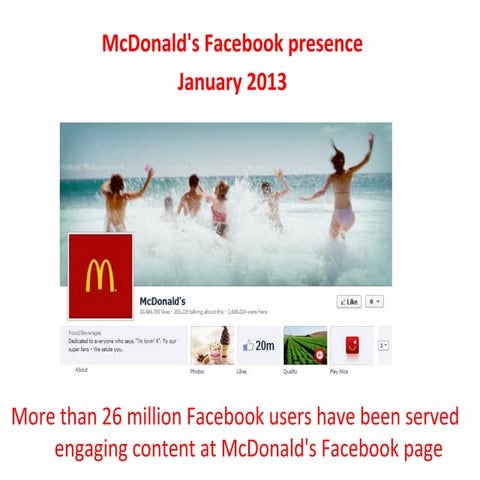 McDonald's Facebook Case Study | PPT