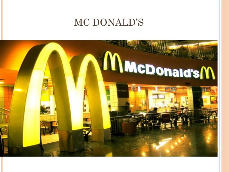 Mc donalds ppt