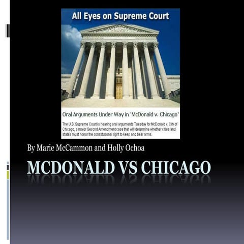 McDonald vs chicago | PPTX