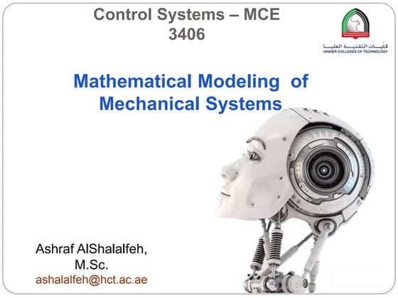 modeling of MECHANICAL system (translational), Basic Elements Modeling ...