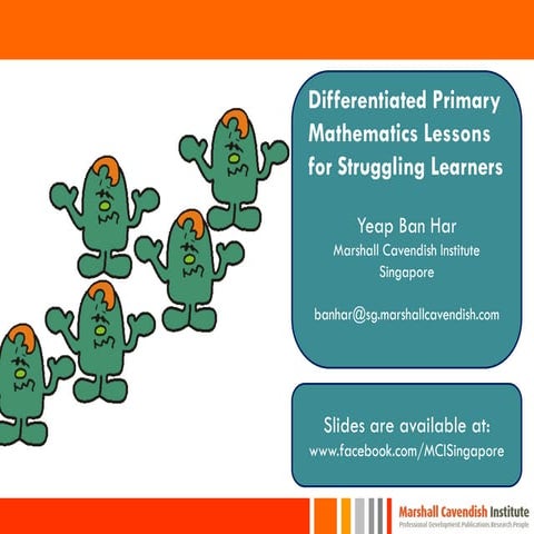 Differentiating Mathematics Lessons for Struggling Learners | PDF