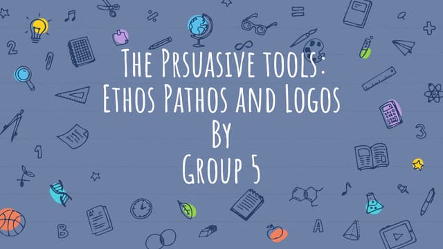 Aristotle's Modes of Persuasion: Logos, Ethos, Pathos | PPTX