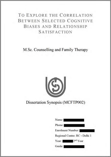 IGNOU Sample Practical File for MCFTL005 Mini Research GN | PDF