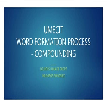 Words formation process | PPT