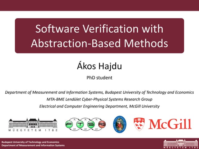 Software Verification With Abstraction Based Methods Ppt 7903