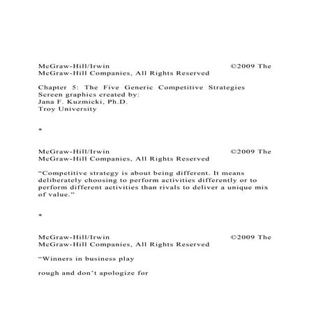 Module 5 generic competitive strategies (1) | PPT
