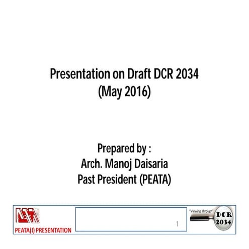 DCR - Development Control Regulations - Professional Practice ...
