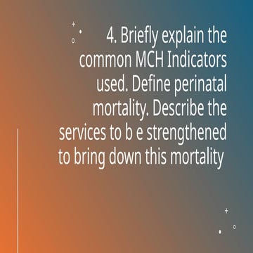 all mch indicators with deinition and prevention | PPTX