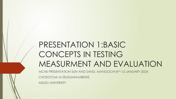 Type and classification of test | PDF | Science