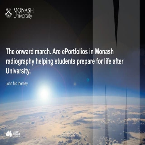 The onward march, Are ePortflios in Monash radiography helping students ...