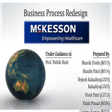 McKesson - Business Process Redesign | PPTX