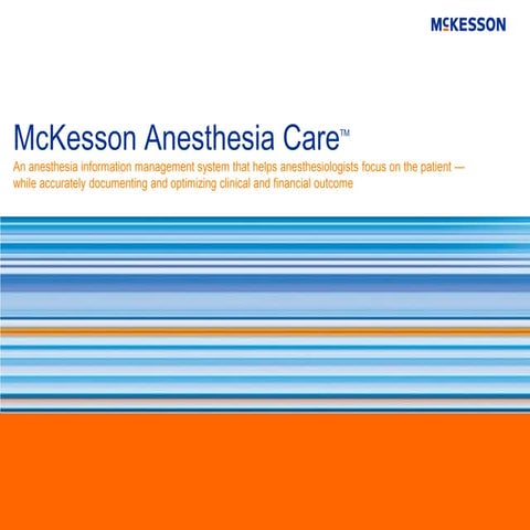 anesthesia information management system that helps anesthesiologists focus on the patient | PPT