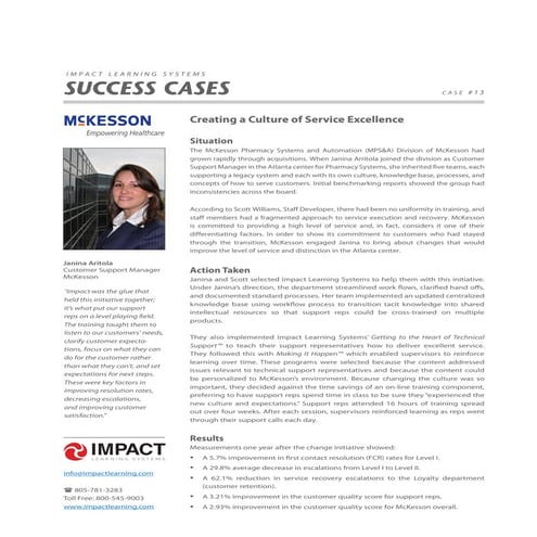 Mc kesson success_case | PDF | Business Administration | Business
