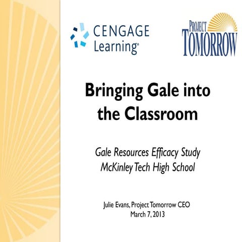 Gale Resource Efficacy Study | PDF