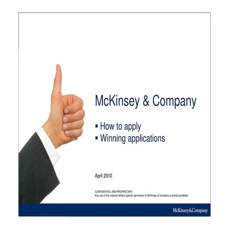 McKinsey Resume Sample | PPTX