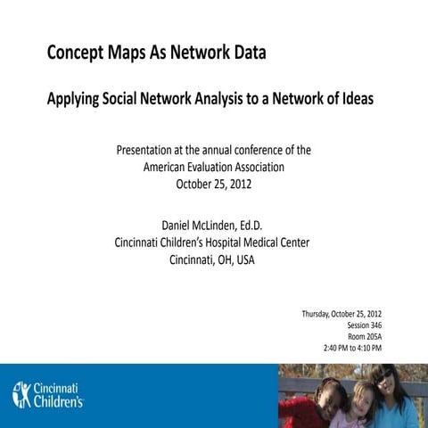 Concept Maps As Network Data: Applying Social Network Analysis to a ...