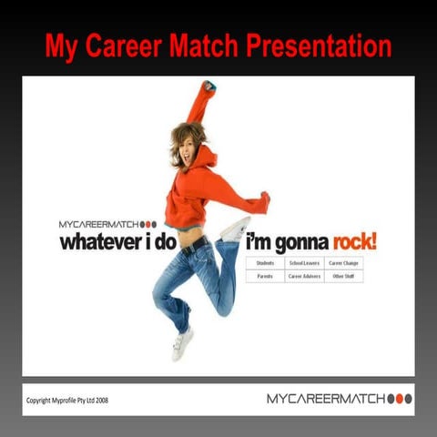 Career Match Presentation | PPT | Resume Writing and Advice | Job Search