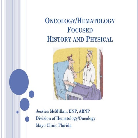 Oncology Hematology Focused History and Physical | PDF