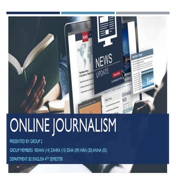 Online Journalism - Presentation Slides - By Rehan Butt | PPT