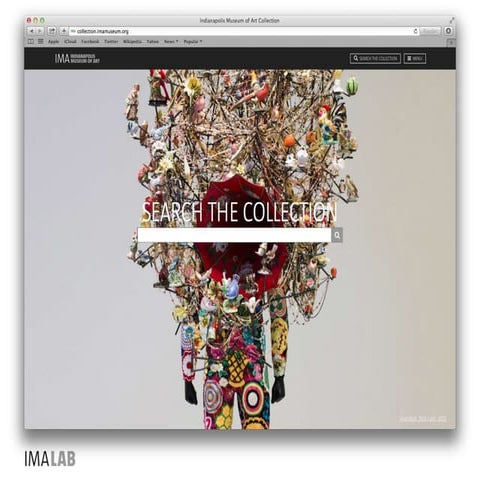 IMA Lab: Indianapolis Museum of Art Collection Page Redesign | PPTX