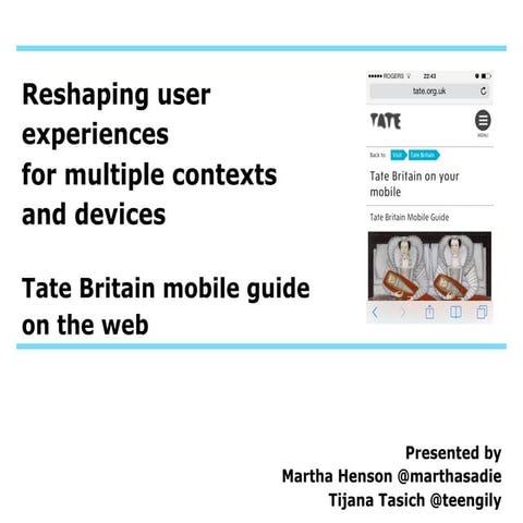MCN 2013 Tate mobile guide on the web | PDF