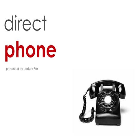 Direct phone | PPT