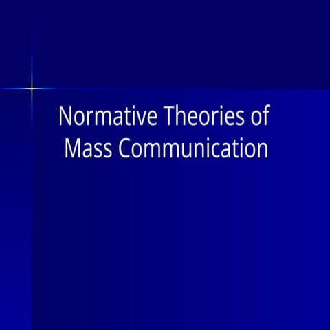 Four Normative-Theories & Development Theory | PPT